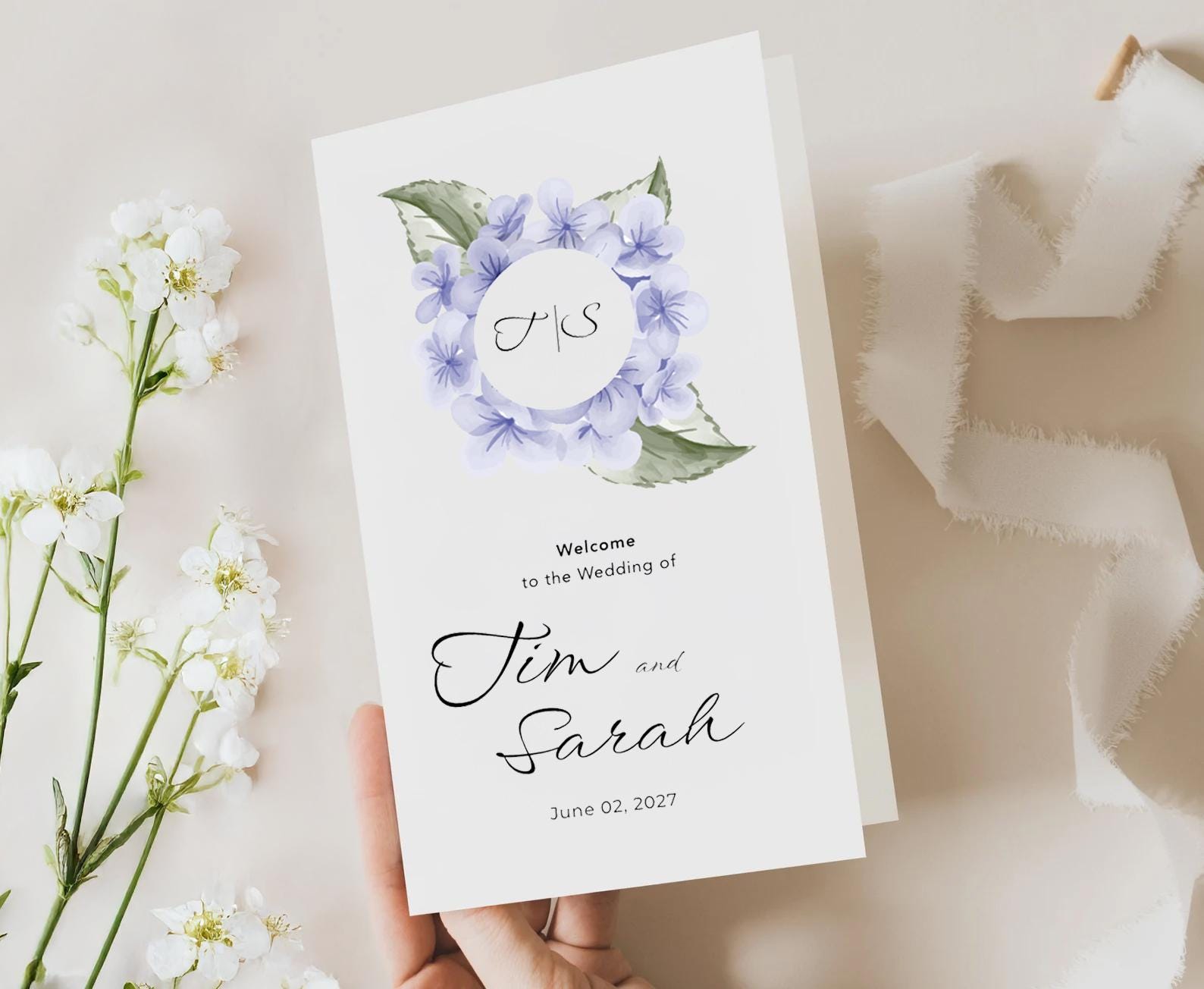 Catholic Wedding Program Template, Church Wedding, Program Template ...