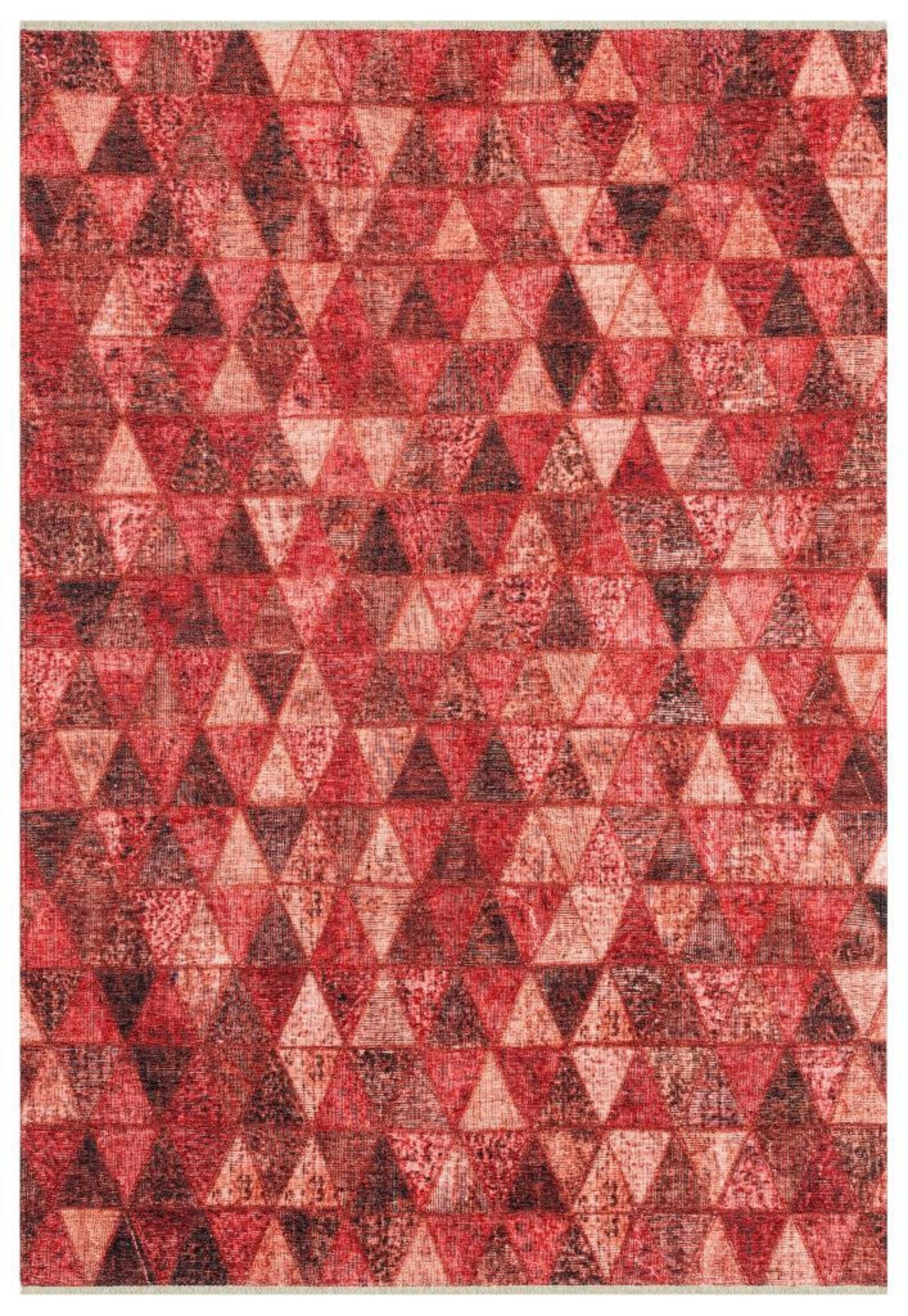 Red Colour Patchwork Area Rug Modern Design Area Rug Motto - Etsy