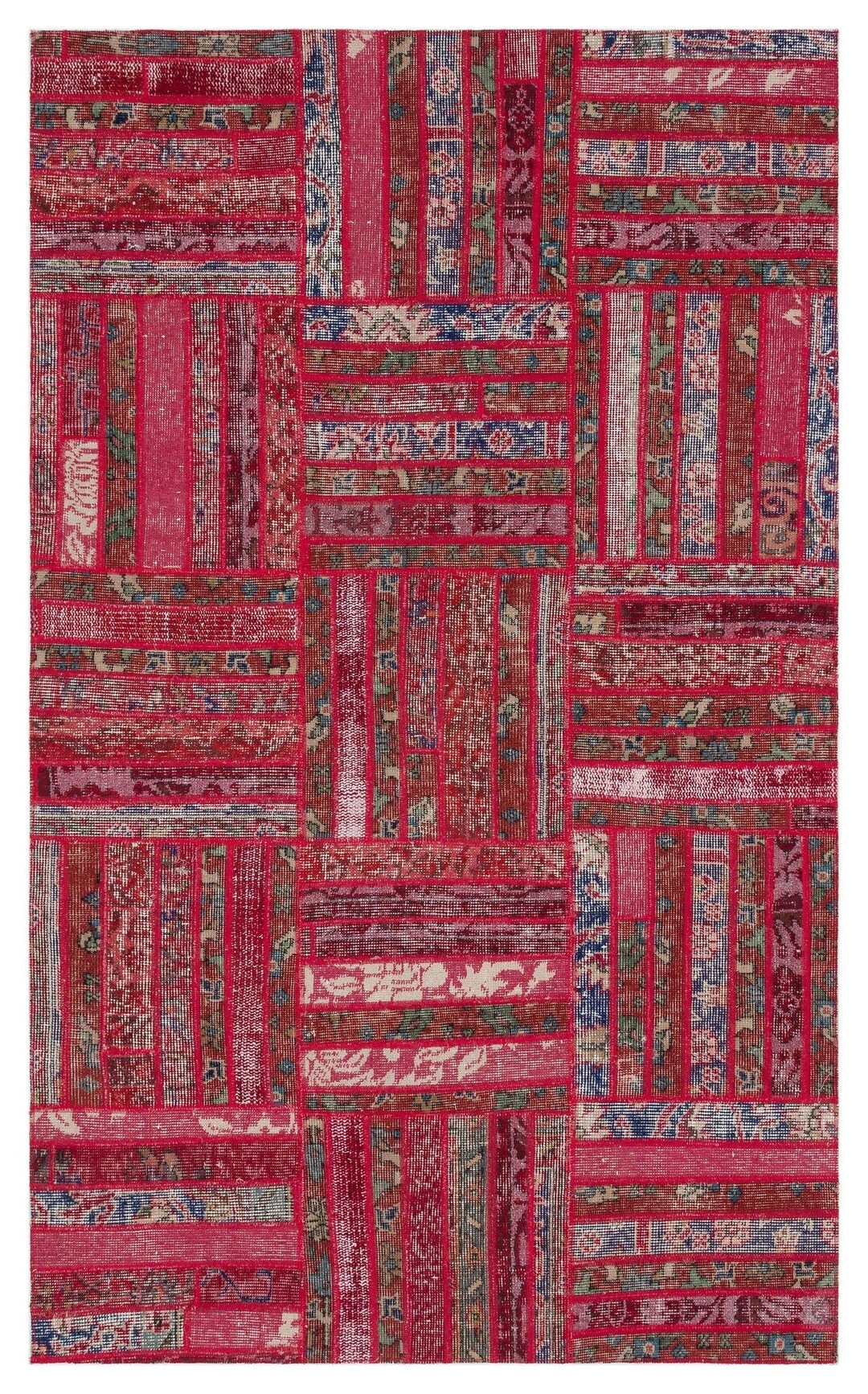Handwoven Wool Rug: Red Vintage Style (4x6 Feet, Soft & Durable) - Etsy