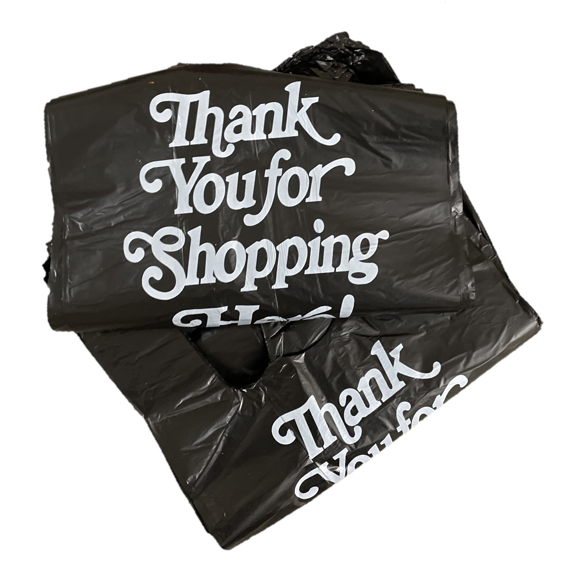 T-shirt Bag Thank You Plastic Retail Store Check Out Bag-shopping Bag ...
