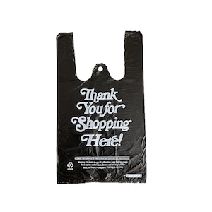 T-shirt Bag Thank You Plastic Retail Store Check Out Bag-shopping Bag ...