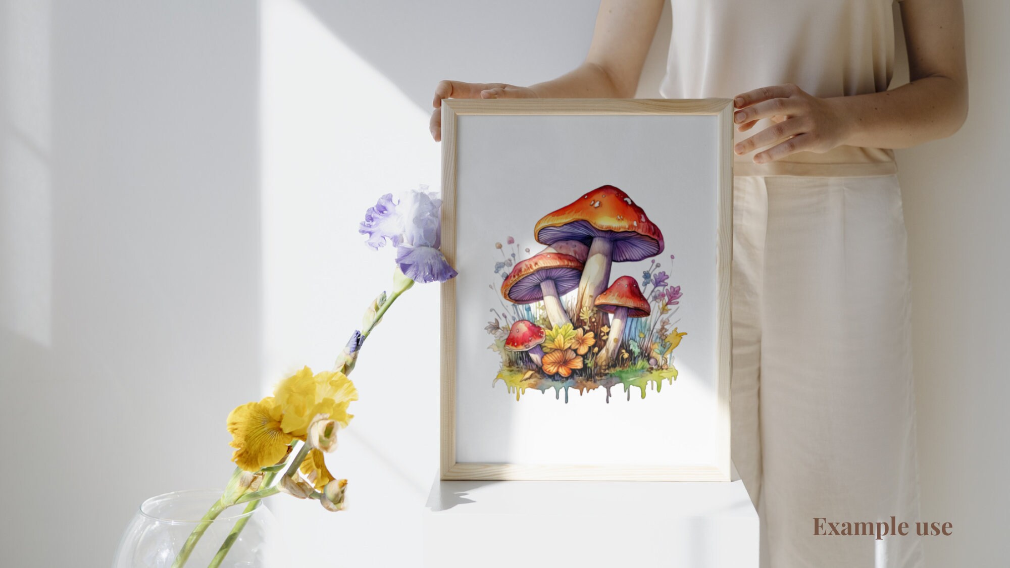 Watercolor Magical Mushrooms Clipart, Cute Whimsical, Forest Nature ...