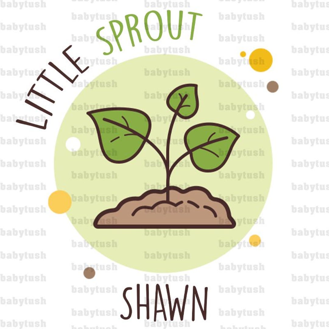 Little Baby Sprout Designs Little Sprout Design Adorable Plant Designs ...