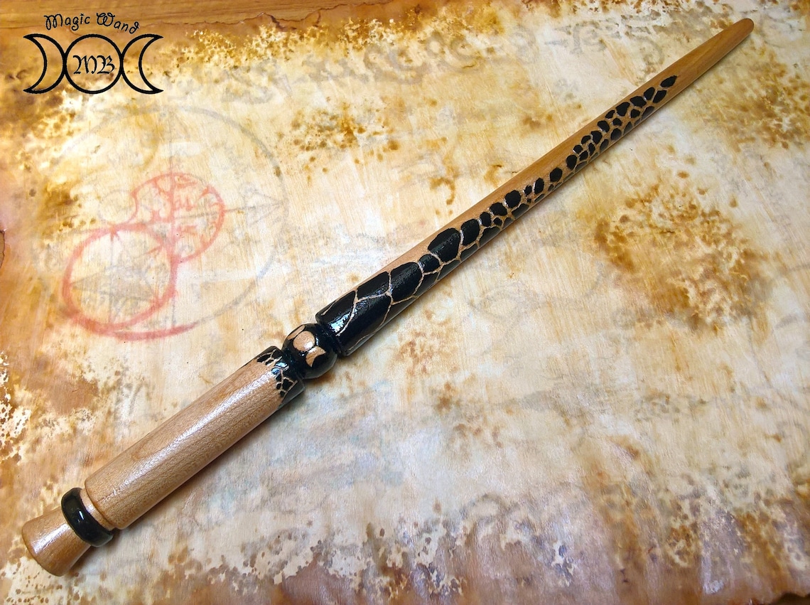 Wooden Magic Wand Triple Maple Wood Worked on the Lathe | Etsy