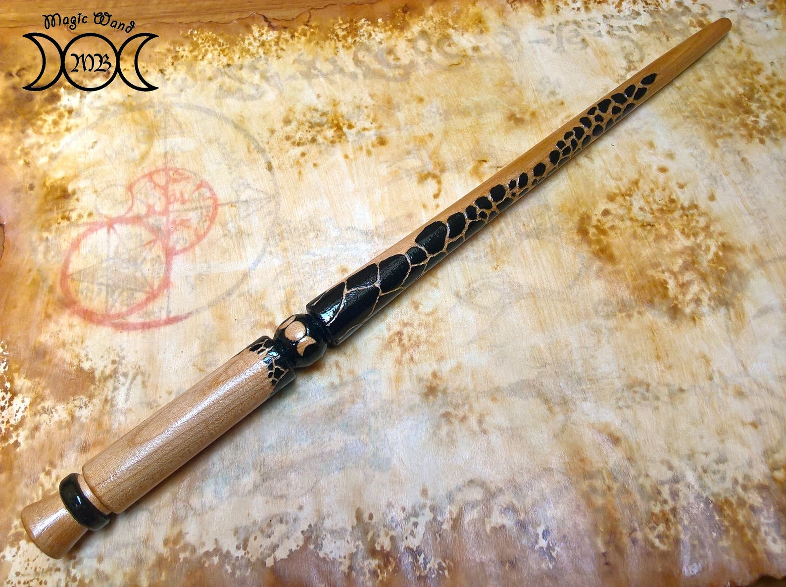 Wooden Magic Wand Triple Maple Wood Worked on the Lathe - Etsy