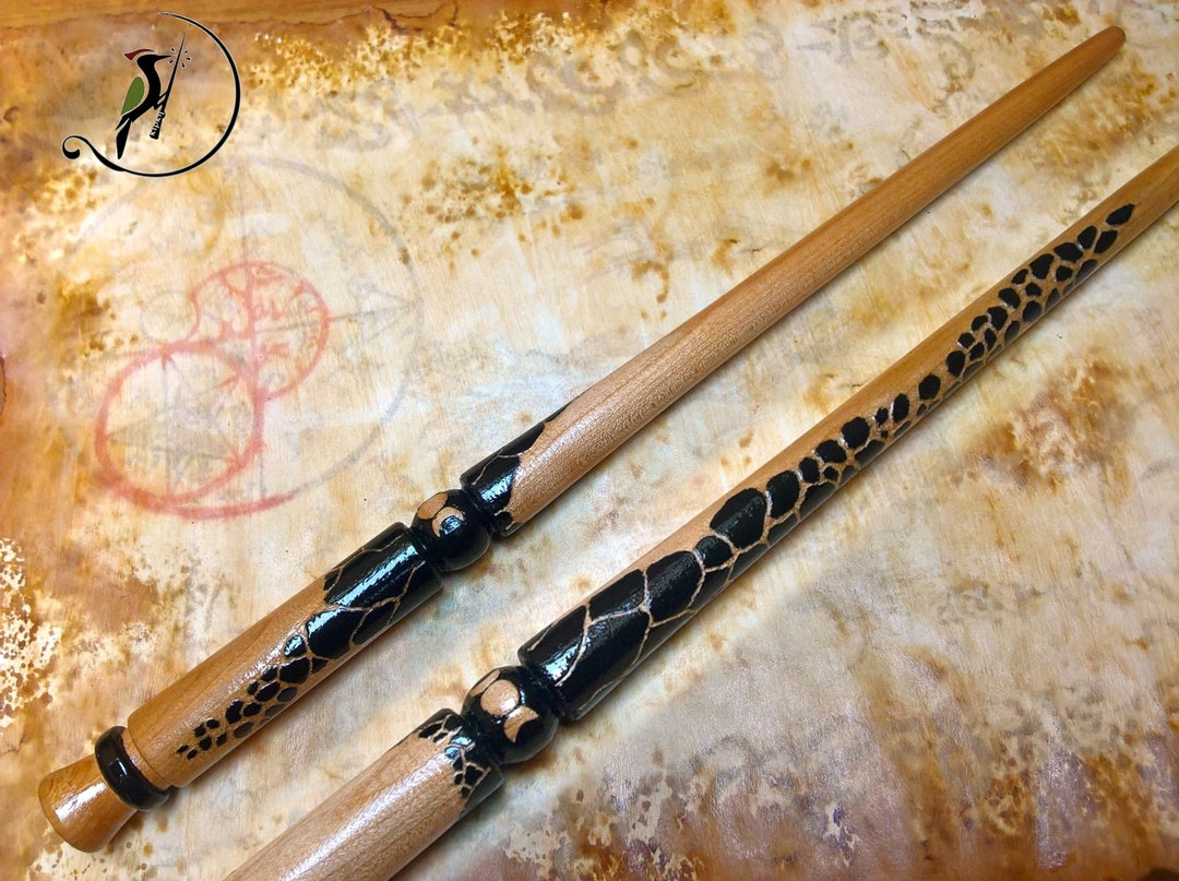 Wooden Magic Wand Triple Maple Wood Worked on the Lathe - Etsy