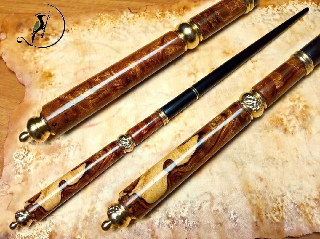 Magic Wand, Wooden Magic Wand, Very Rare Desert Ironwood Burl Two-tone ...