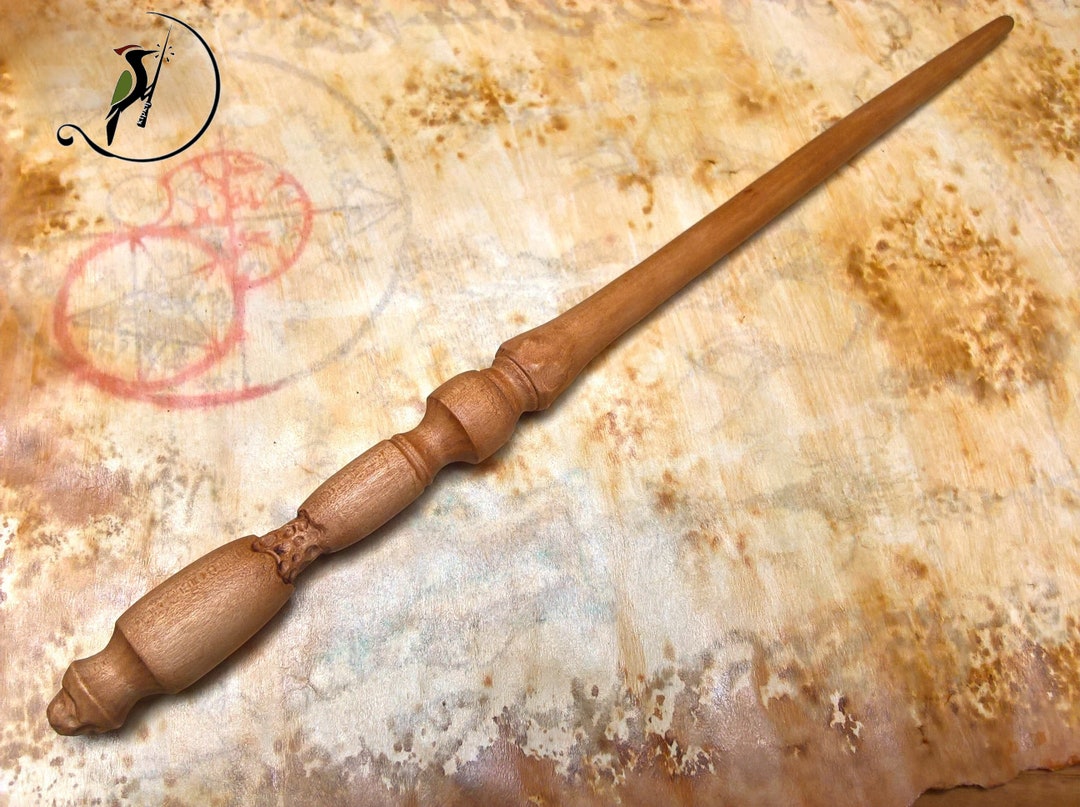Magic Wand in Maple Wood Turned and Hand Finished Wizard - Etsy