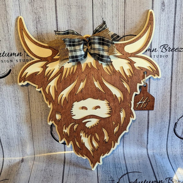 Scottish Highlander Svg - Etsy