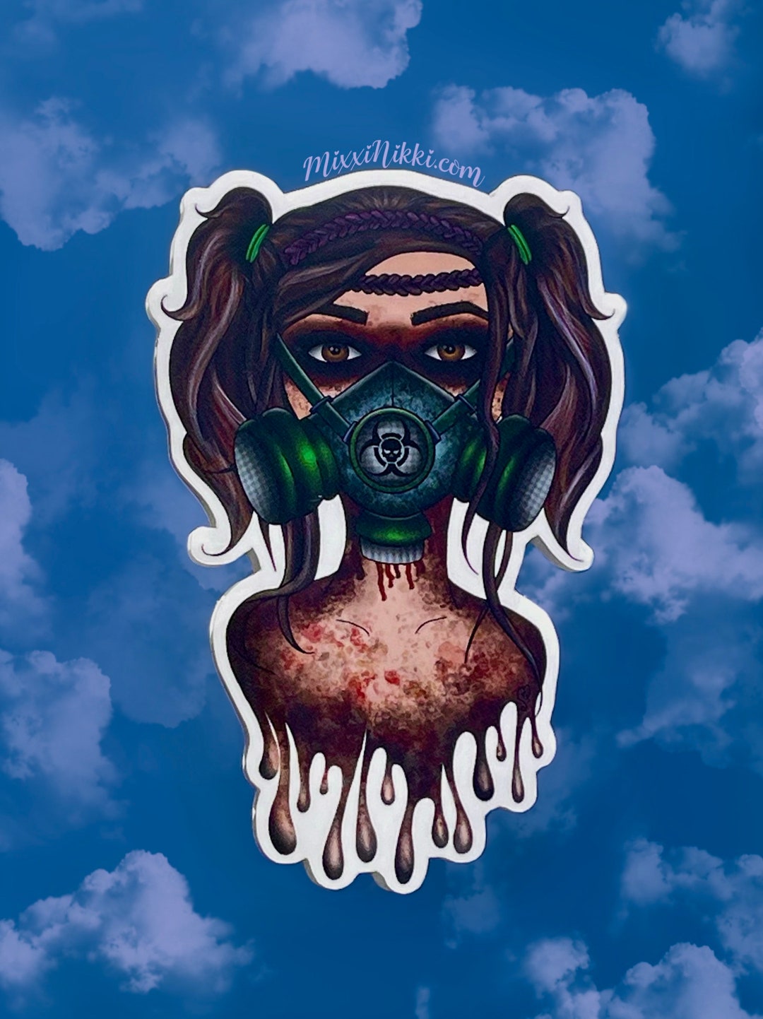 Toxicity Girl Clear Sticker - Etsy