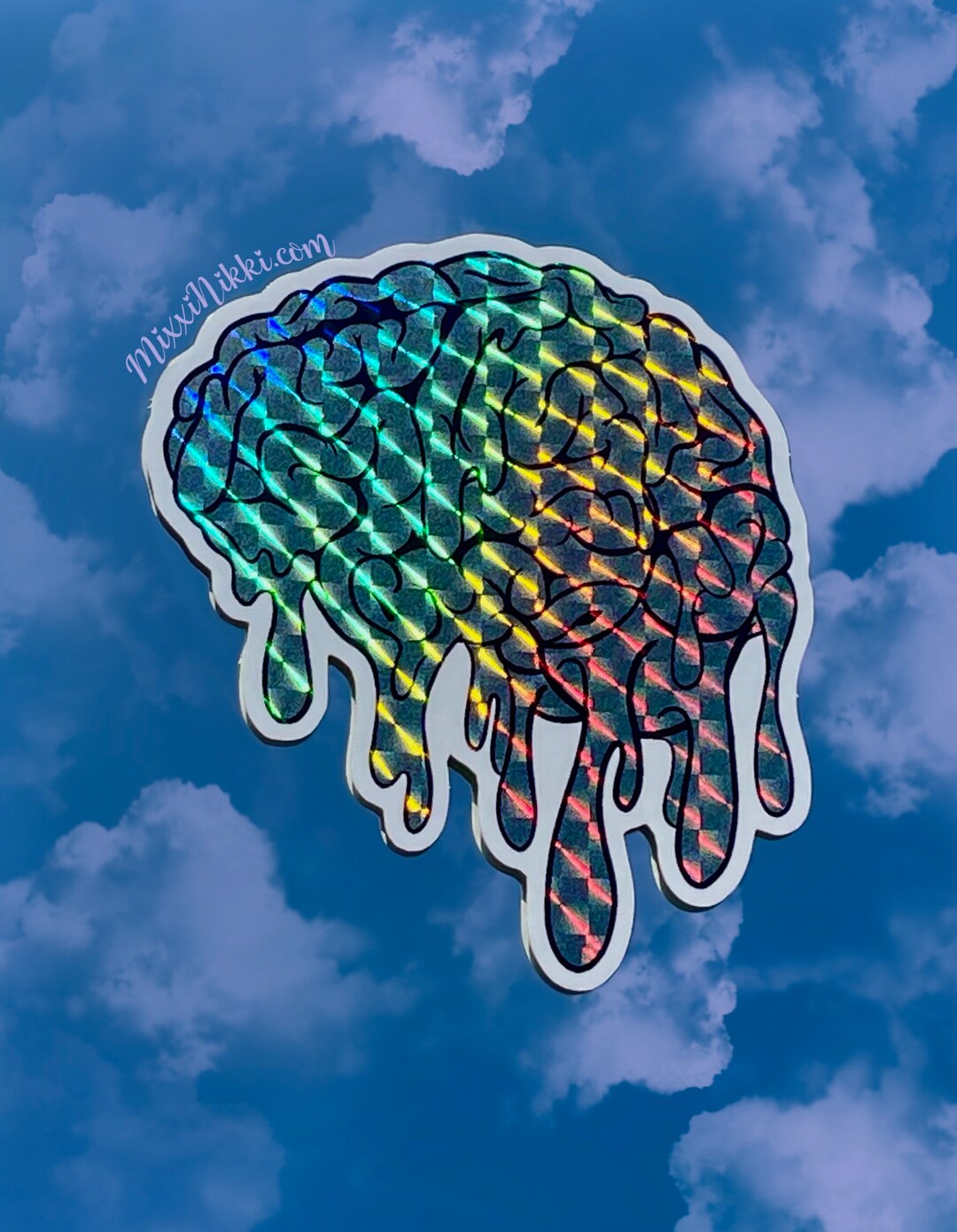Brain Melting Trippy Sticker - Etsy