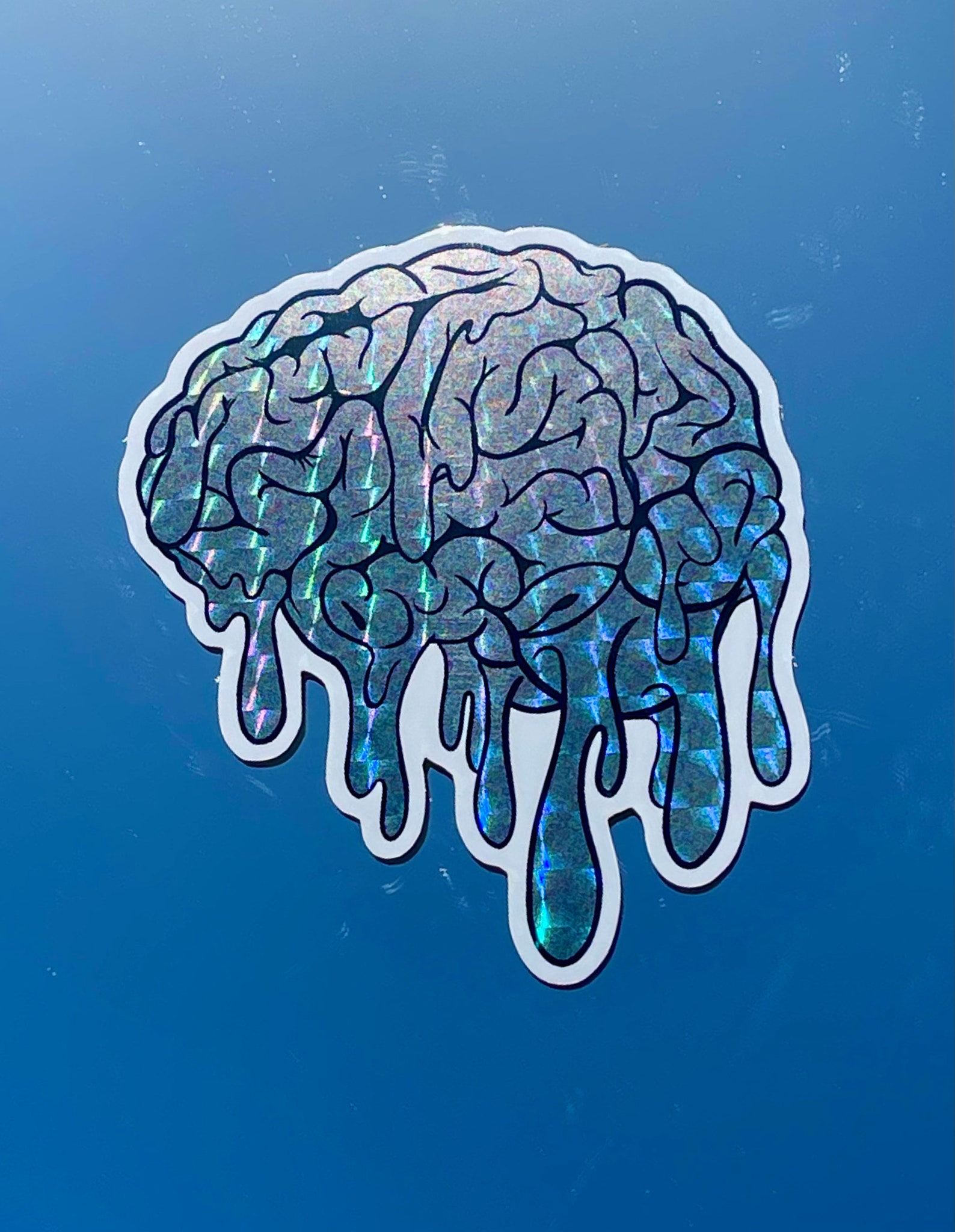 Brain Melting Trippy Sticker - Etsy