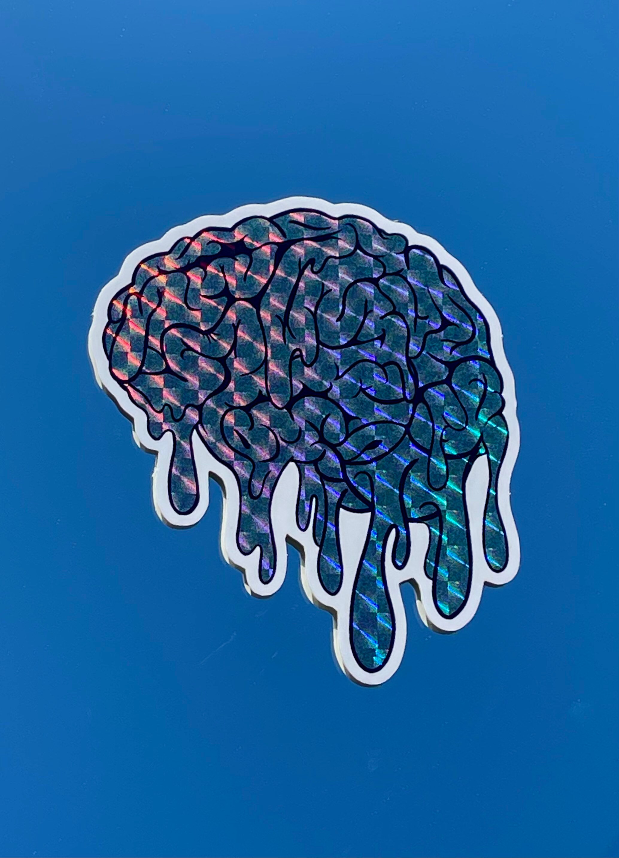 Brain Melting Trippy Sticker - Etsy