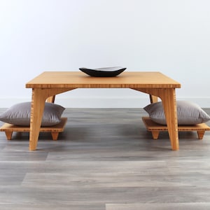 Small Square Coffee Table Set | Mid-century-japanese Inspired ...