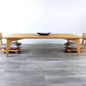 Rectangle LOW Desk Set | Mid-century Japanese Floor Seating | Chabudai ...