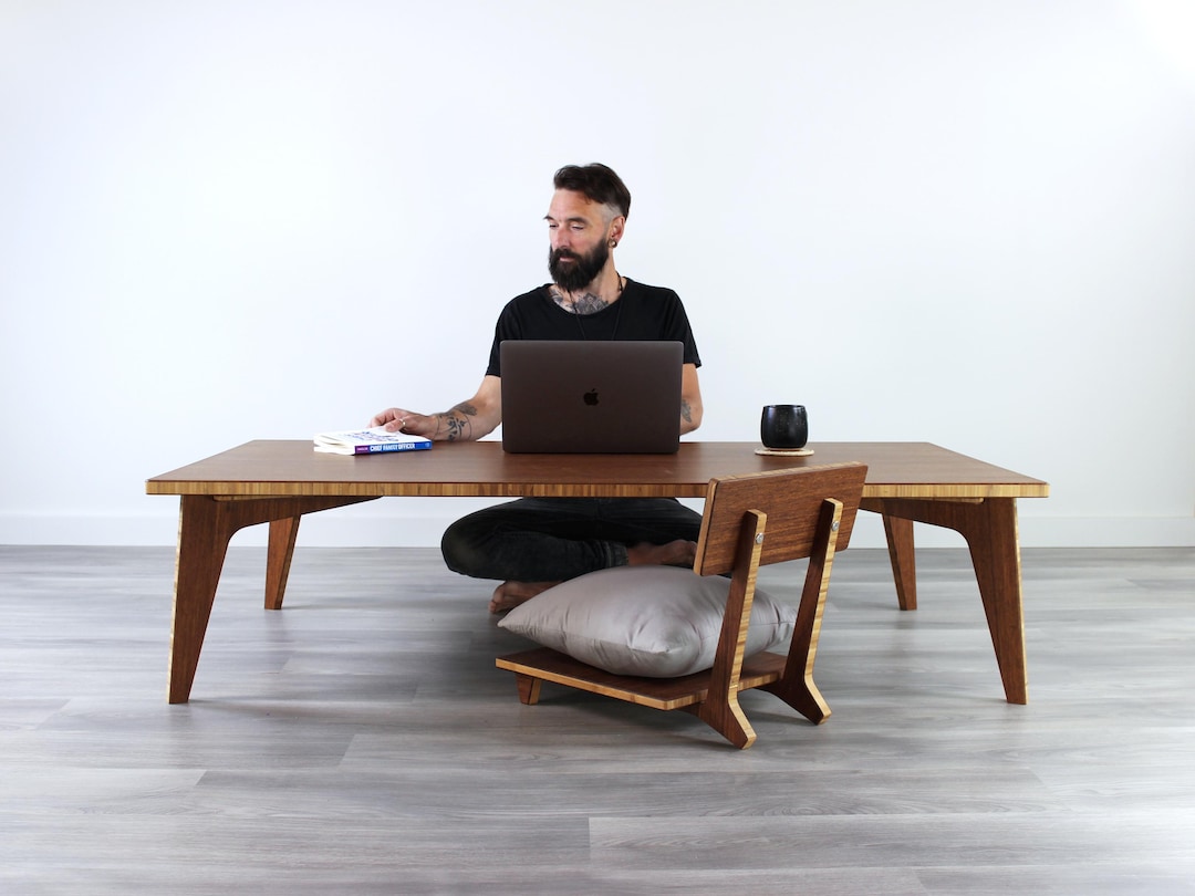 Coffee Table With Floor Chairs | Work/office Table | Low Dining Table ...