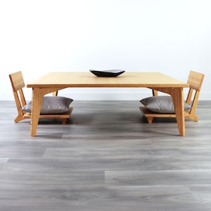 Square Coffee Table Set | Floor Seating | Mid-century Japanese ...