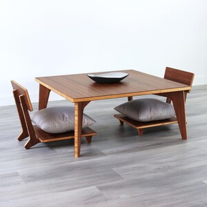 Japanese Table | LOW Square Dining Table | Chabudai | Tatami | Coffee ...