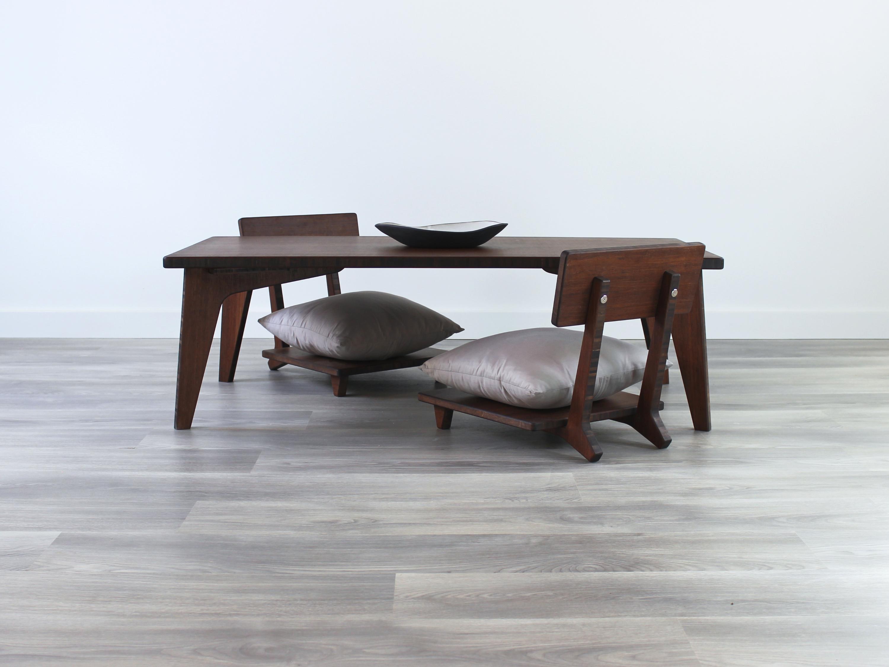 Mid Century Modern Coffee Table | Floor Seating Desk | Low Coffee Table ...