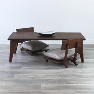 Mid Century Modern Coffee Table | Floor Seating Desk | Low Coffee Table ...