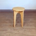 Plant Stand Small Side Table Round Top Natural Bamboo - Etsy
