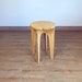 Plant Stand Small Side Table Round Top Natural Bamboo - Etsy