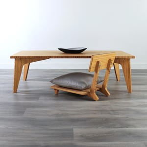 Low Desk With Floor Chair Designed for Wellness and Improved Posture ...