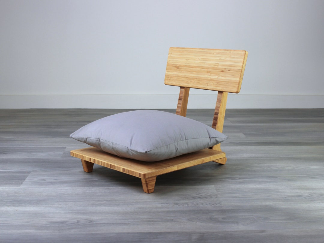 Floor Chair With Back | Japanese Tatami Chair for Chabudai Table ...