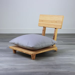 Floor Chair With Back | Japanese Tatami Chair for Chabudai Table ...