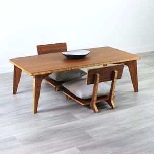Mid Century Modern Coffee Table | Floor Seating Desk | Low Coffee Table ...