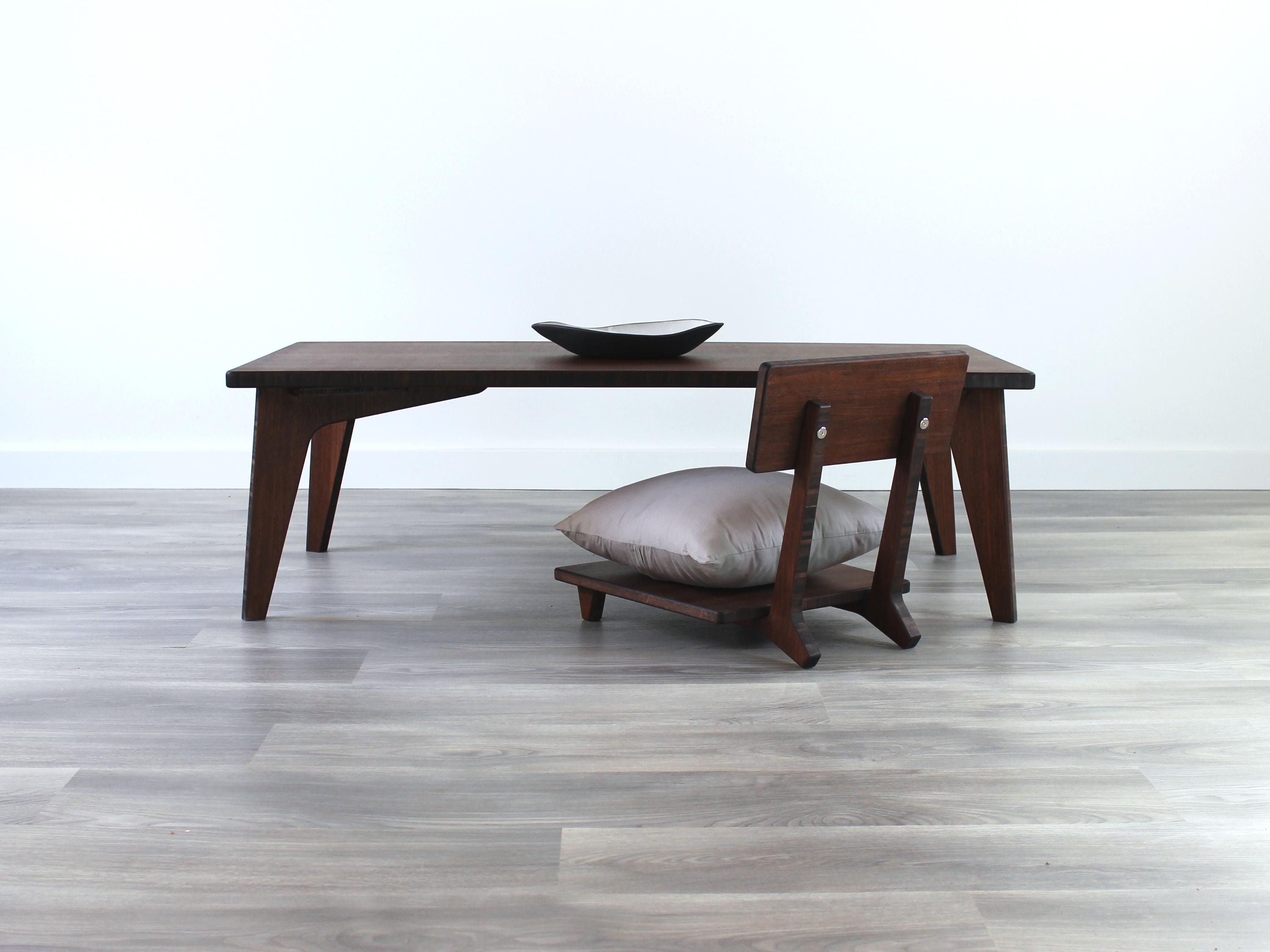 Mid Century Modern Coffee Table | Floor Seating Desk | Low Coffee Table ...