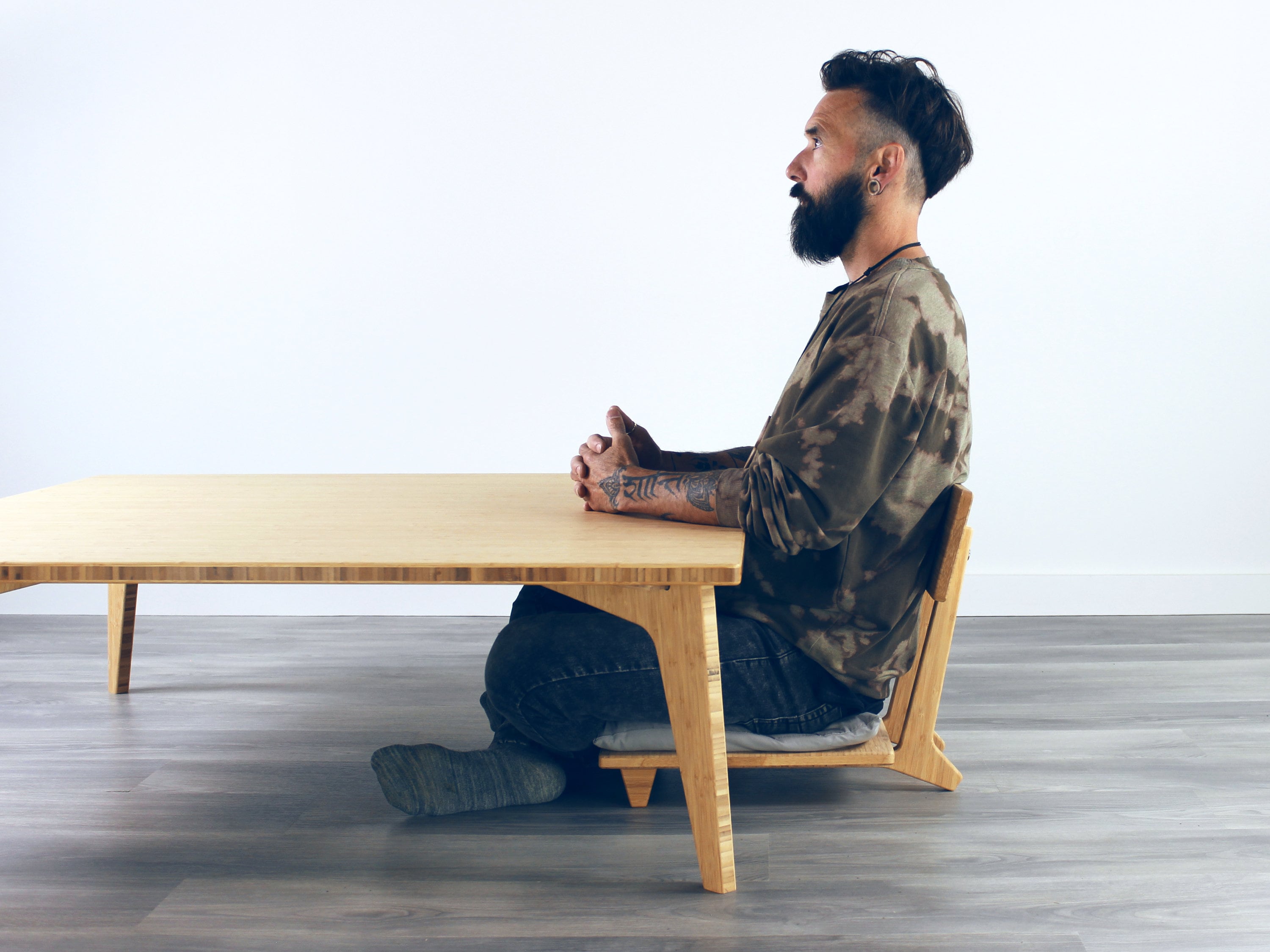 Floor Chair With Back | Japanese Tatami Chair for Chabudai Table ...