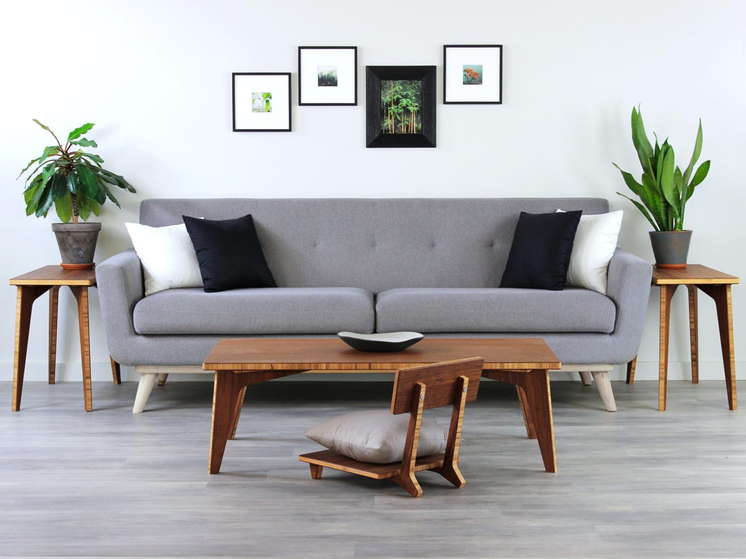 Mid Century Modern Coffee Table | Floor Seating Desk | Low Coffee Table ...