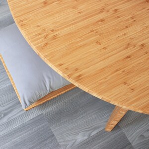Round Coffee Table Set With Floor Chairs | Chabudai | Low Dining Table ...