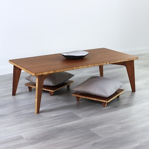 Mid Century Modern Coffee Table | Floor Seating Desk | Low Coffee Table ...