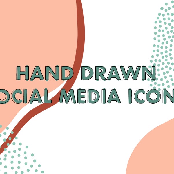 Hand Drawn Social Media Icons Svg - Etsy