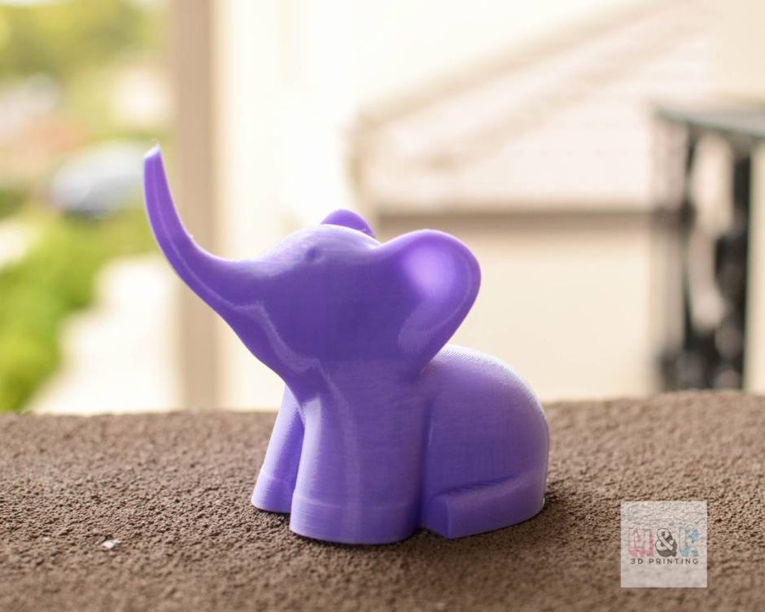 Elephant Home Decor | 3D Printed | 8 Colours | White, Grey, Black ...