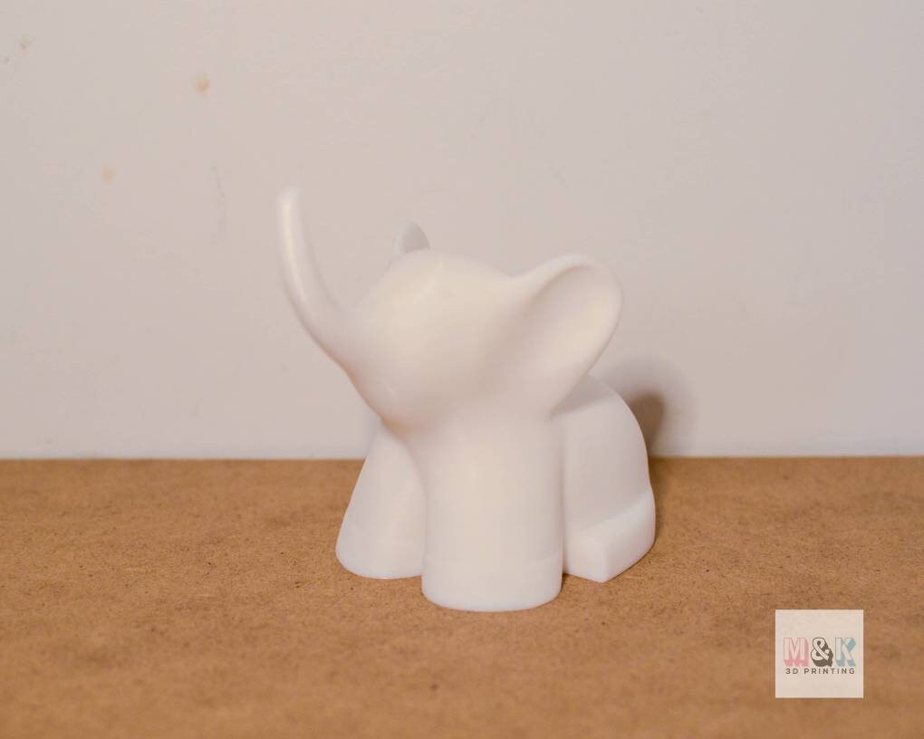 Elephant Home Decor | 3D Printed | 8 Colours | White, Grey, Black ...