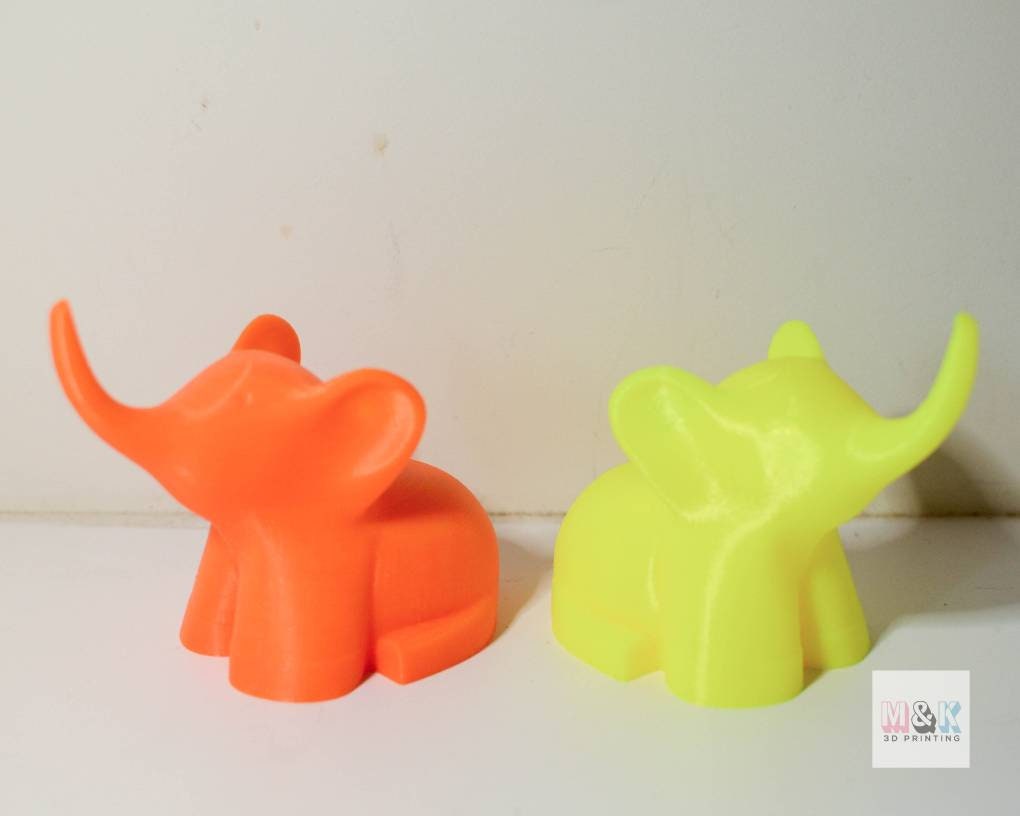 Elephant Home Decor | 3D Printed | 8 Colours | White, Grey, Black ...
