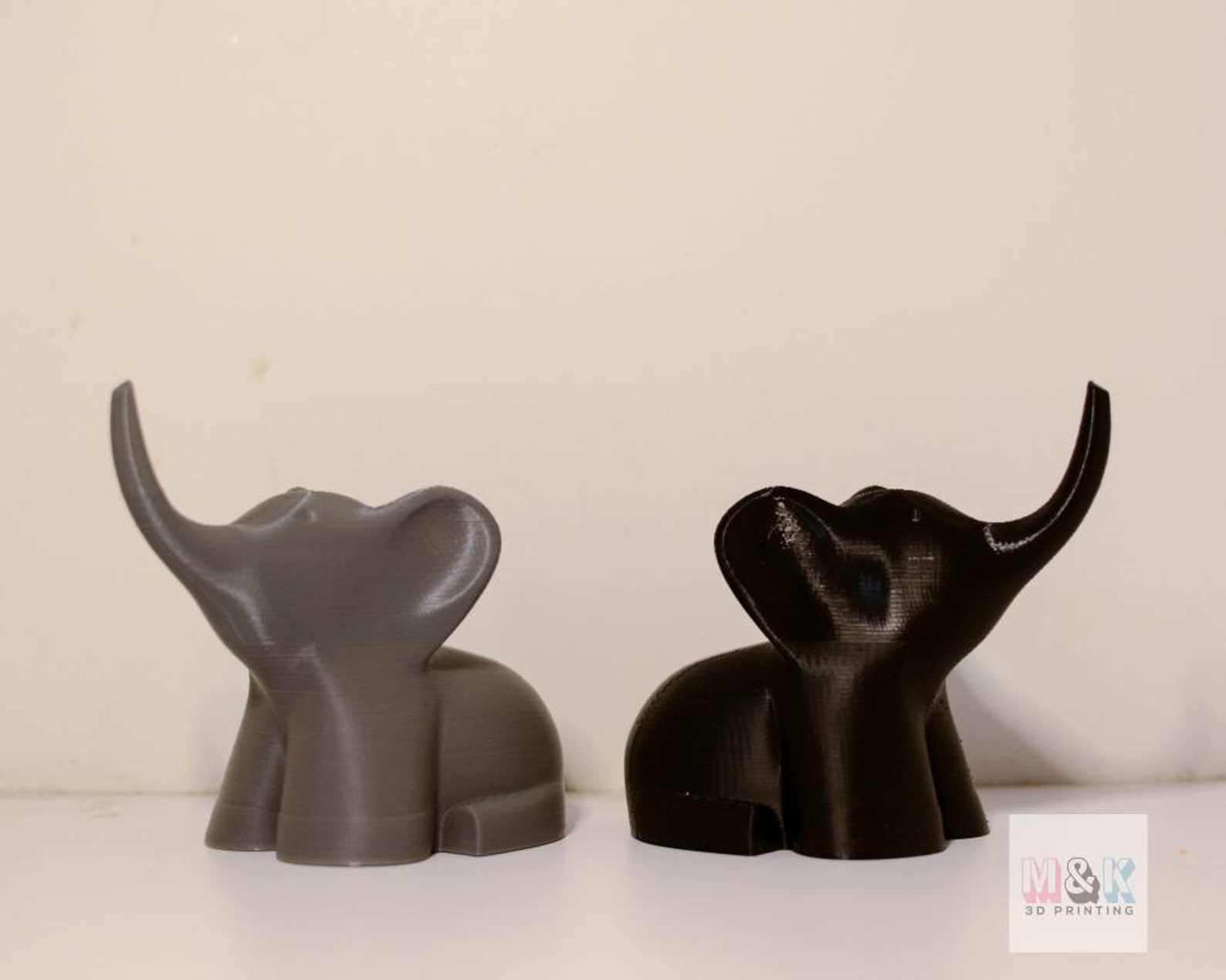 Elephant Home Decor | 3D Printed | 8 Colours | White, Grey, Black ...