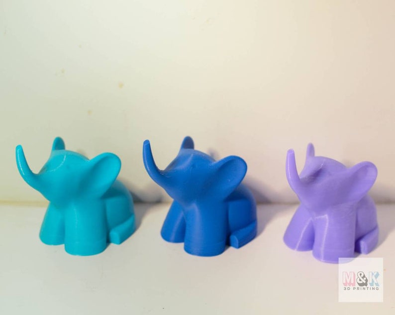 Elephant Home Decor | 3D Printed | 8 Colours | White, Grey, Black ...