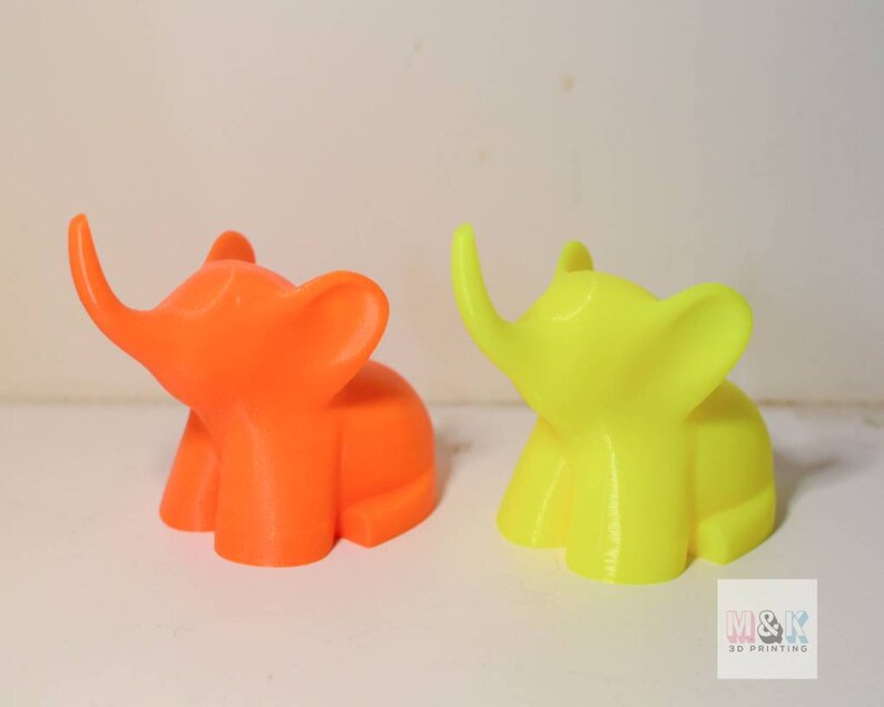 Elephant Home Decor | 3D Printed | 8 Colours | White, Grey, Black ...