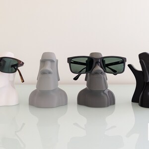 Dark Grey Moai Glasses Holder | 3D Printed Glasses Stand - Etsy Australia