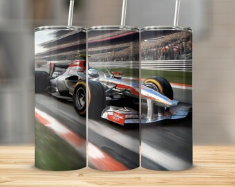 Formula 1 Race Car 20oz Skinny Straight Tumbler Sublimation Design ...