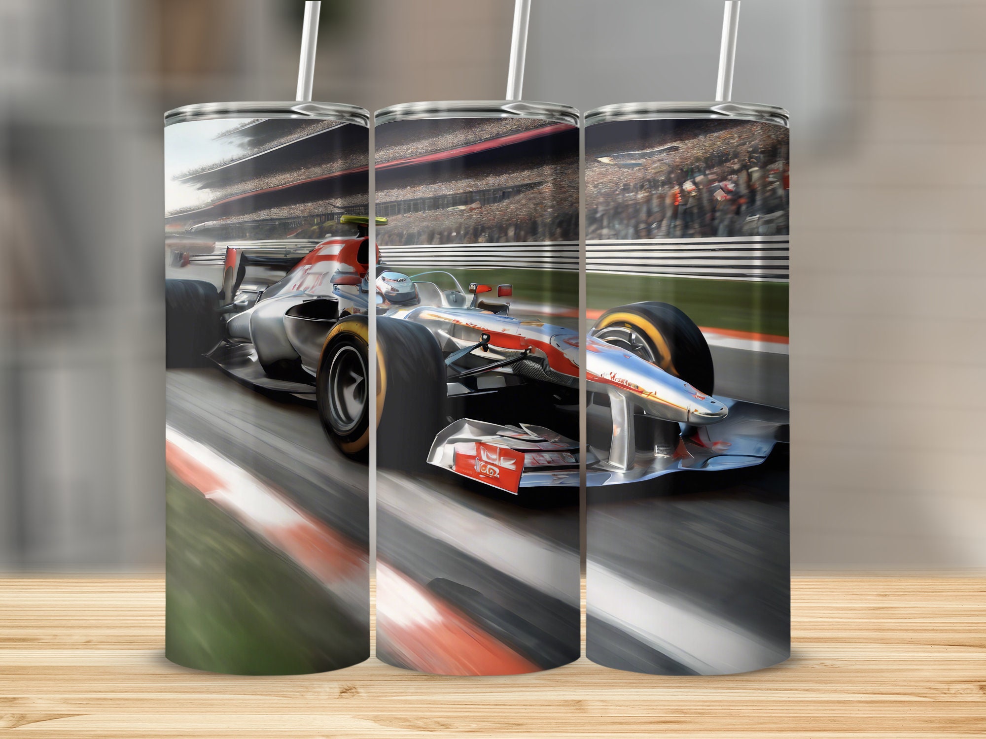 Formula 1 Race Car 20oz Skinny Straight Tumbler Sublimation Design ...