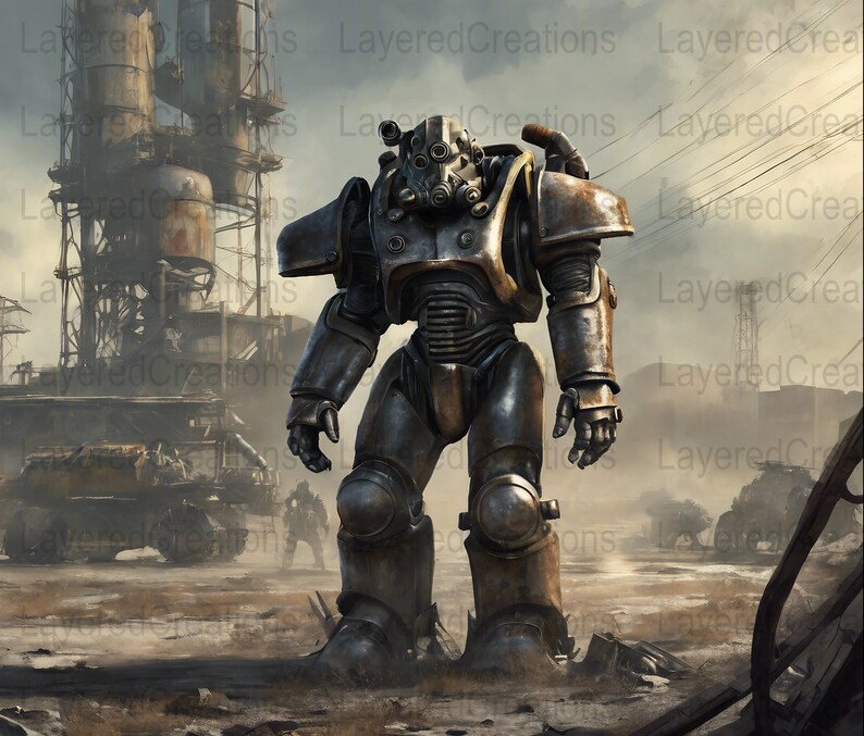 Fallout Power Armor Style Sublimation Design PNG for 20oz Skinny ...