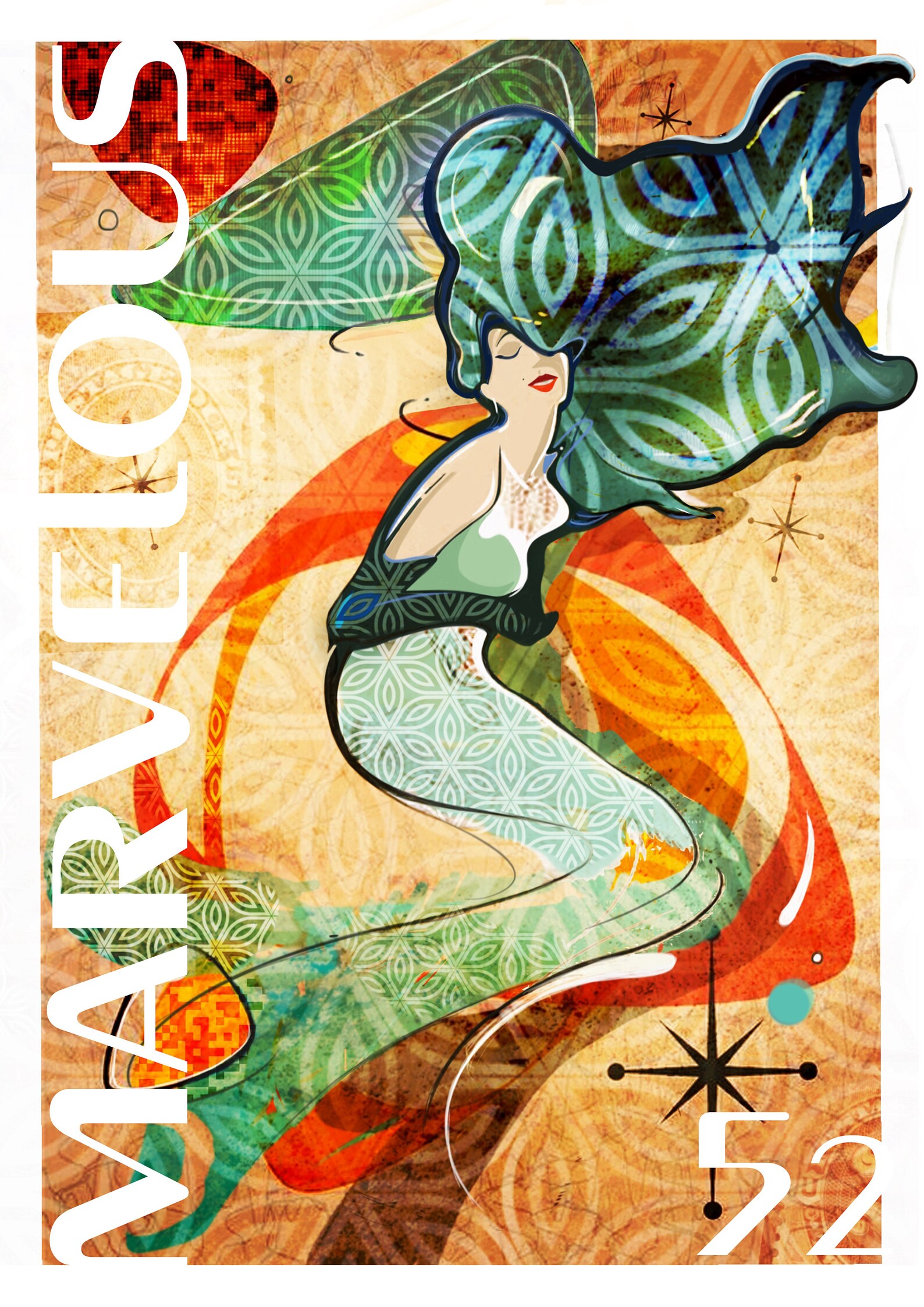 Simply Marvelous '52, Digital Art Print, Gage - Etsy