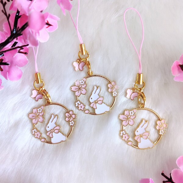 Rabbit Phone Charm - Etsy