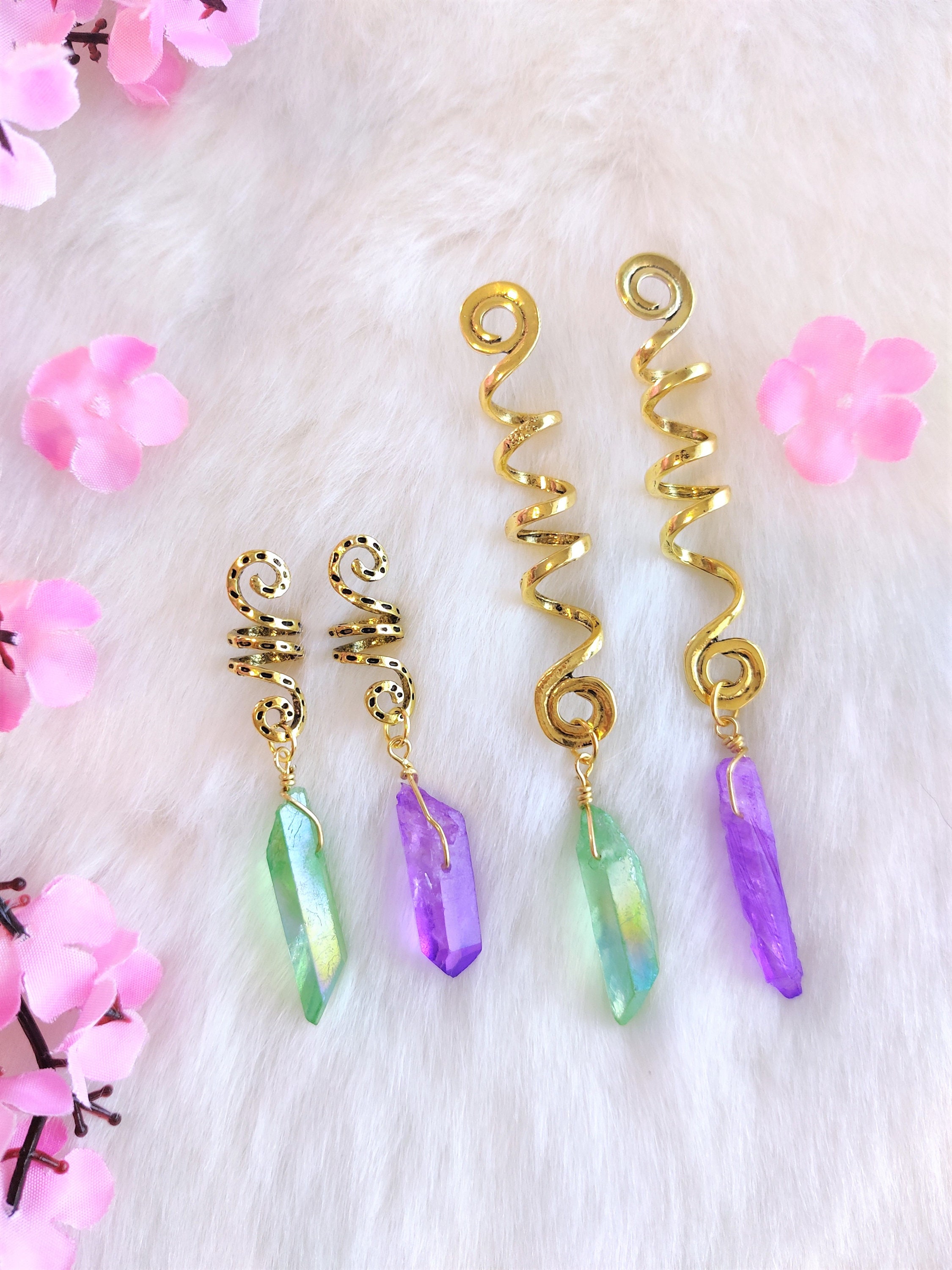 Hair Crystal Spiral Fairy Hair Twist Hair Ring Spiral Cute - Etsy