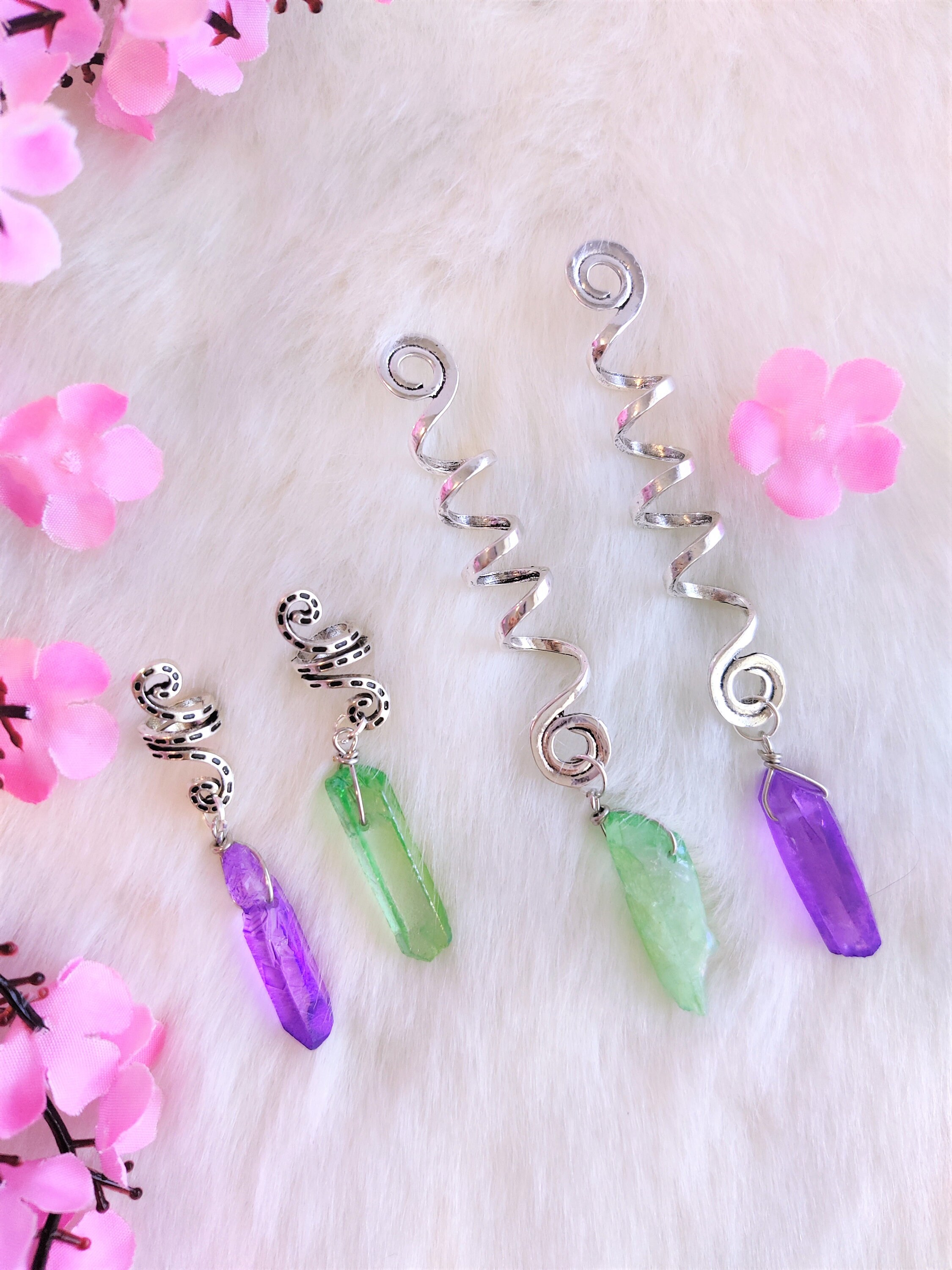 Hair Crystal Spiral Fairy Hair Twist Hair Ring Spiral Cute - Etsy